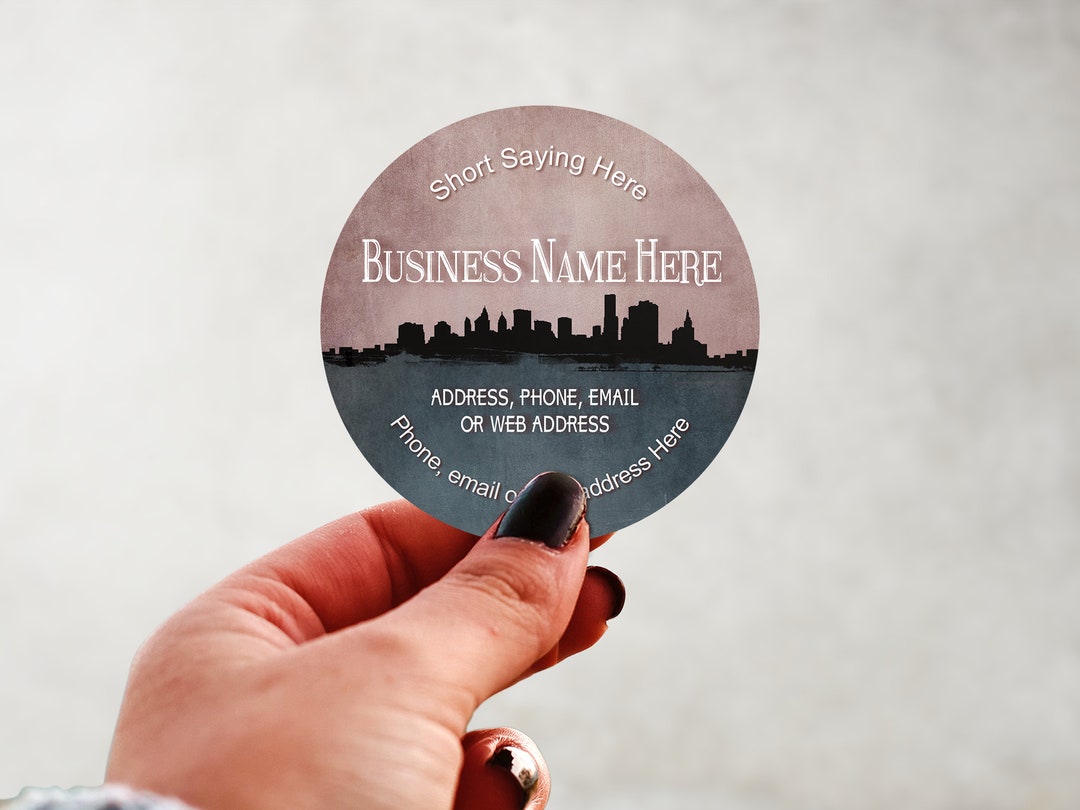 Custom Business Stickers -small Business Thank You Glossy Round Labels ...