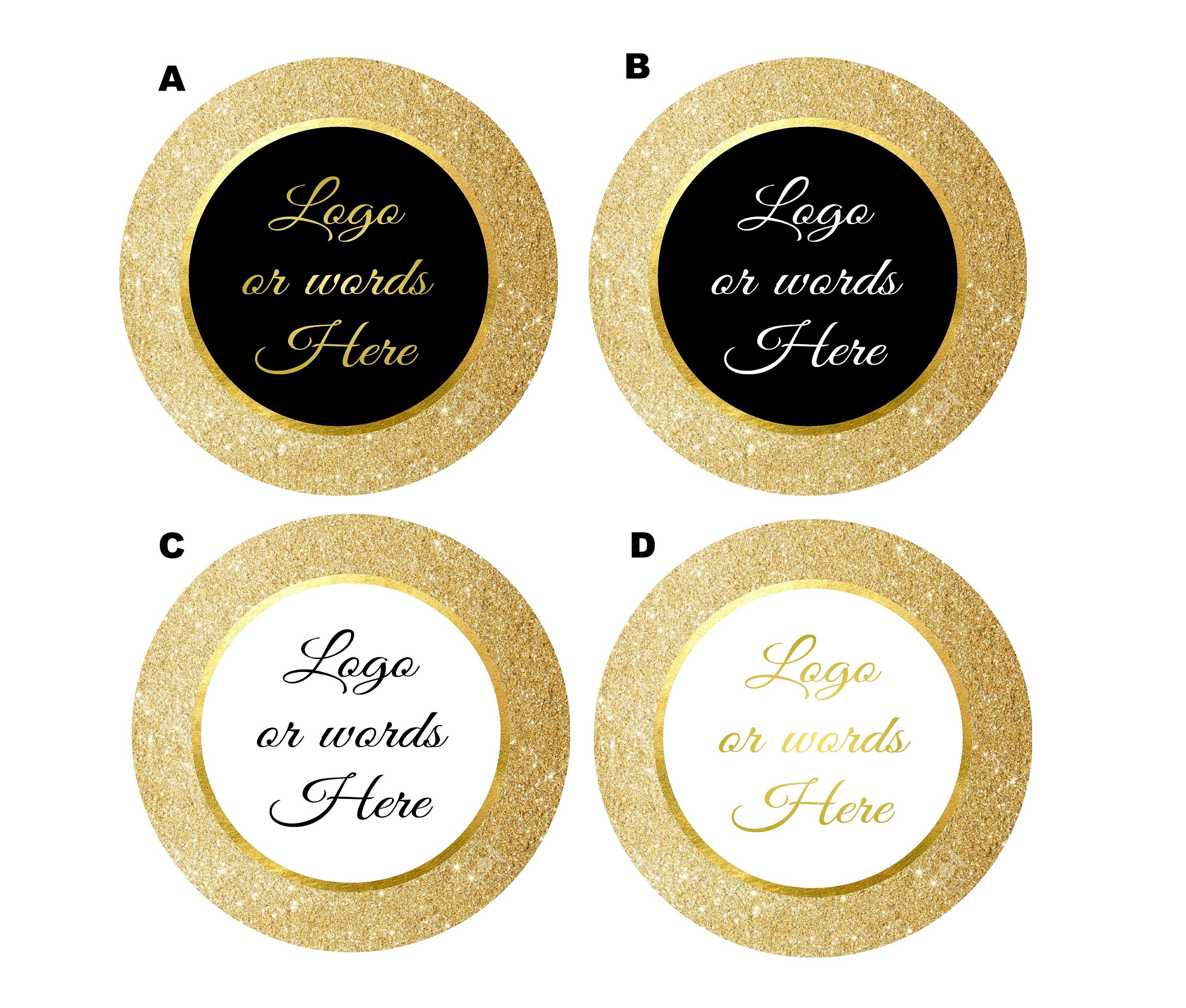 Custom Business Stickers – Glossy Round Labels, Personalized Packaging ...