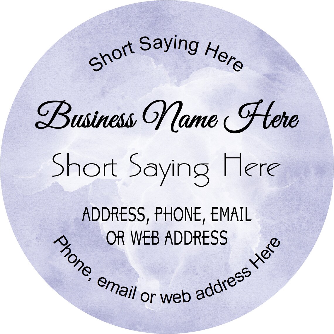 Custom Business Stickers – Watercolor Glossy Round Labels - Etsy