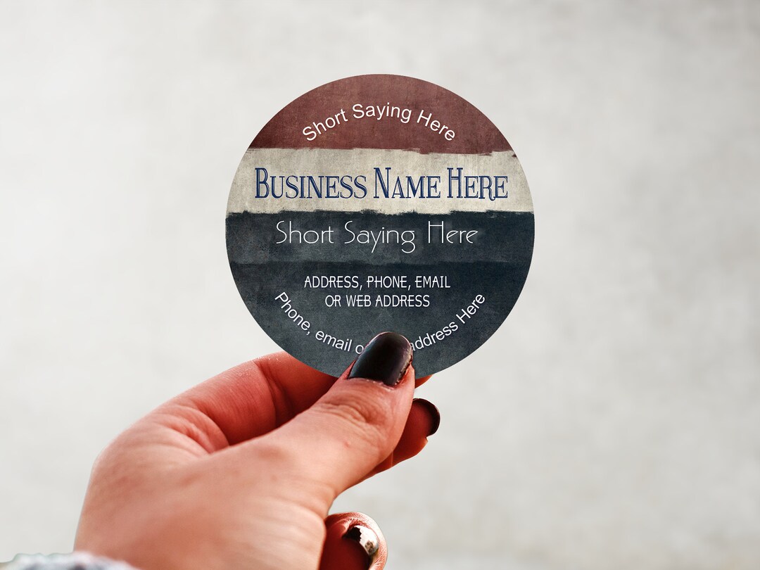 Custom Business Stickers -small Business Thank You Glossy Round Labels ...