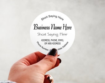 Custom QR Code Round Thank You for Your Business Stickers - Etsy
