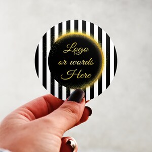 Custom Business Stickers -small Business Thank You Glossy Round Labels ...