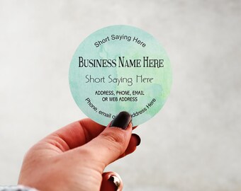 Custom QR Code Round Thank You for Your Business Stickers Glossy Labels ...
