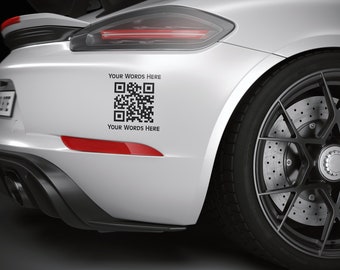Custom QR Code Business Decal, Design Your Own QR Code Static Window ...