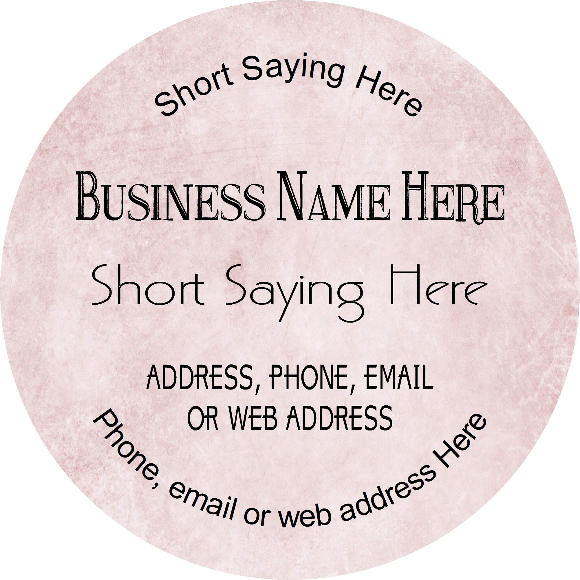 Custom Business Stickers – Blush Watercolor Glossy Labels - Etsy