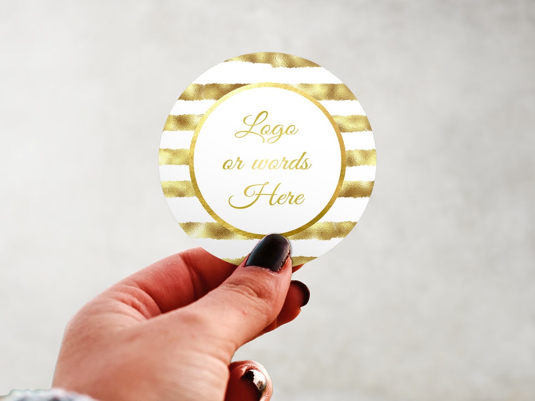 Custom Glossy Round Business Stickers – Personalized Product Packaging ...