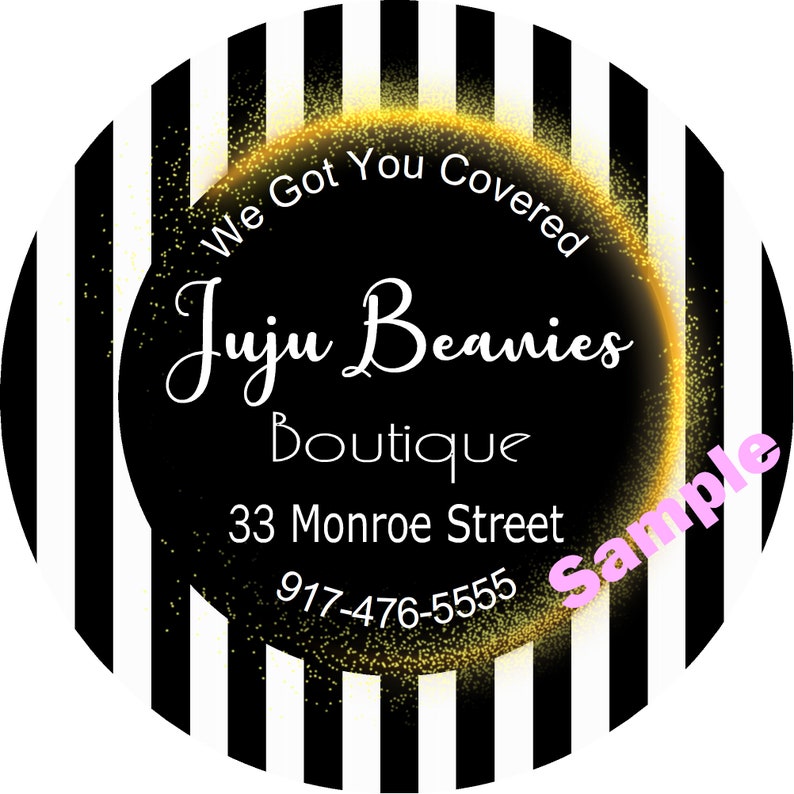 Custom Business Stickers small Business Thank You Glossy Round Labels ...