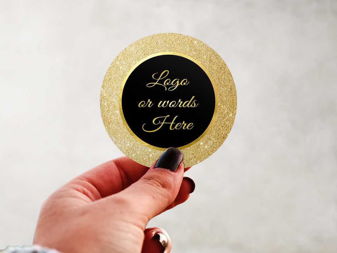 Custom Business Stickers -small Business Thank You Glossy Round Labels ...