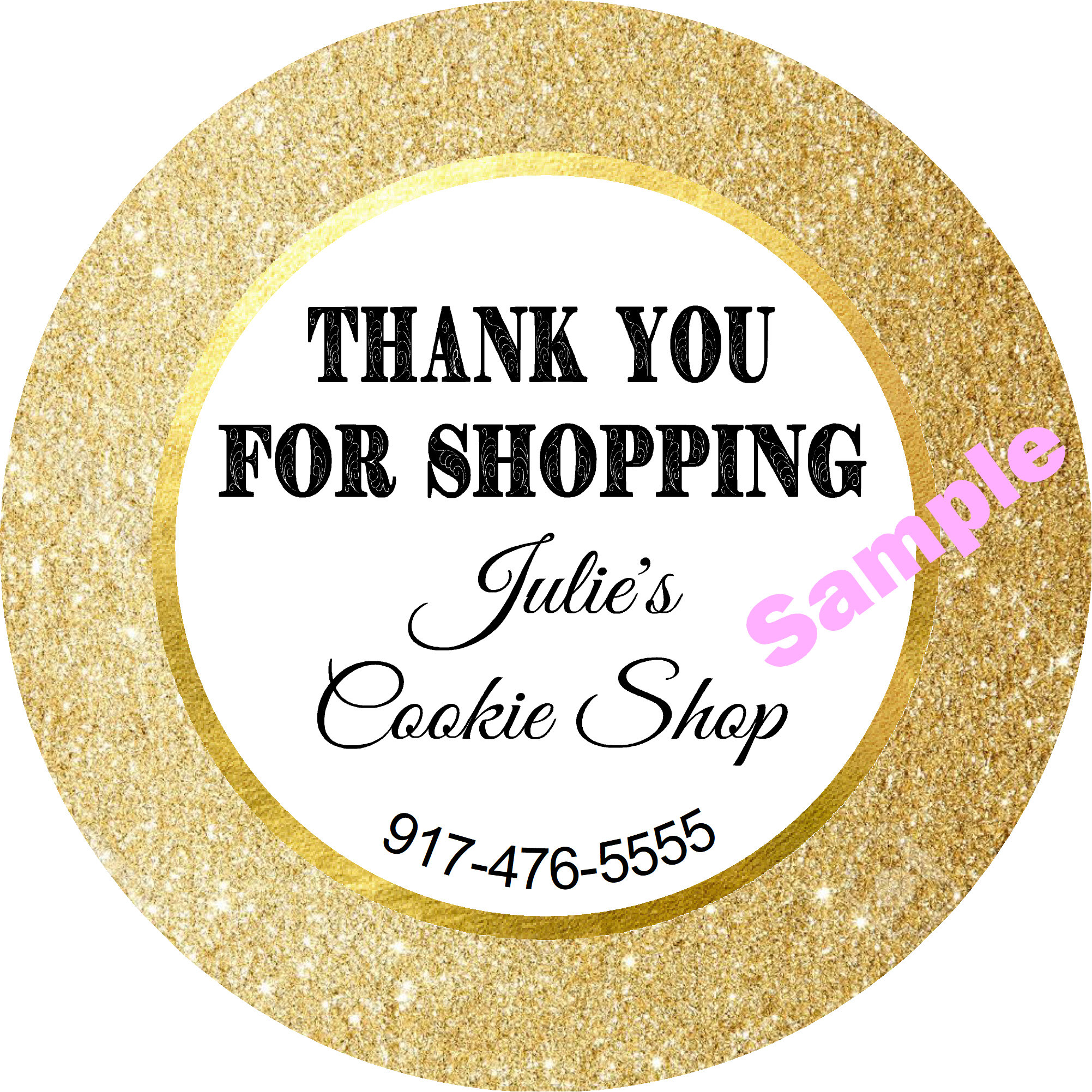 Custom Business Stickers – Glossy Round Labels, Personalized Packaging ...
