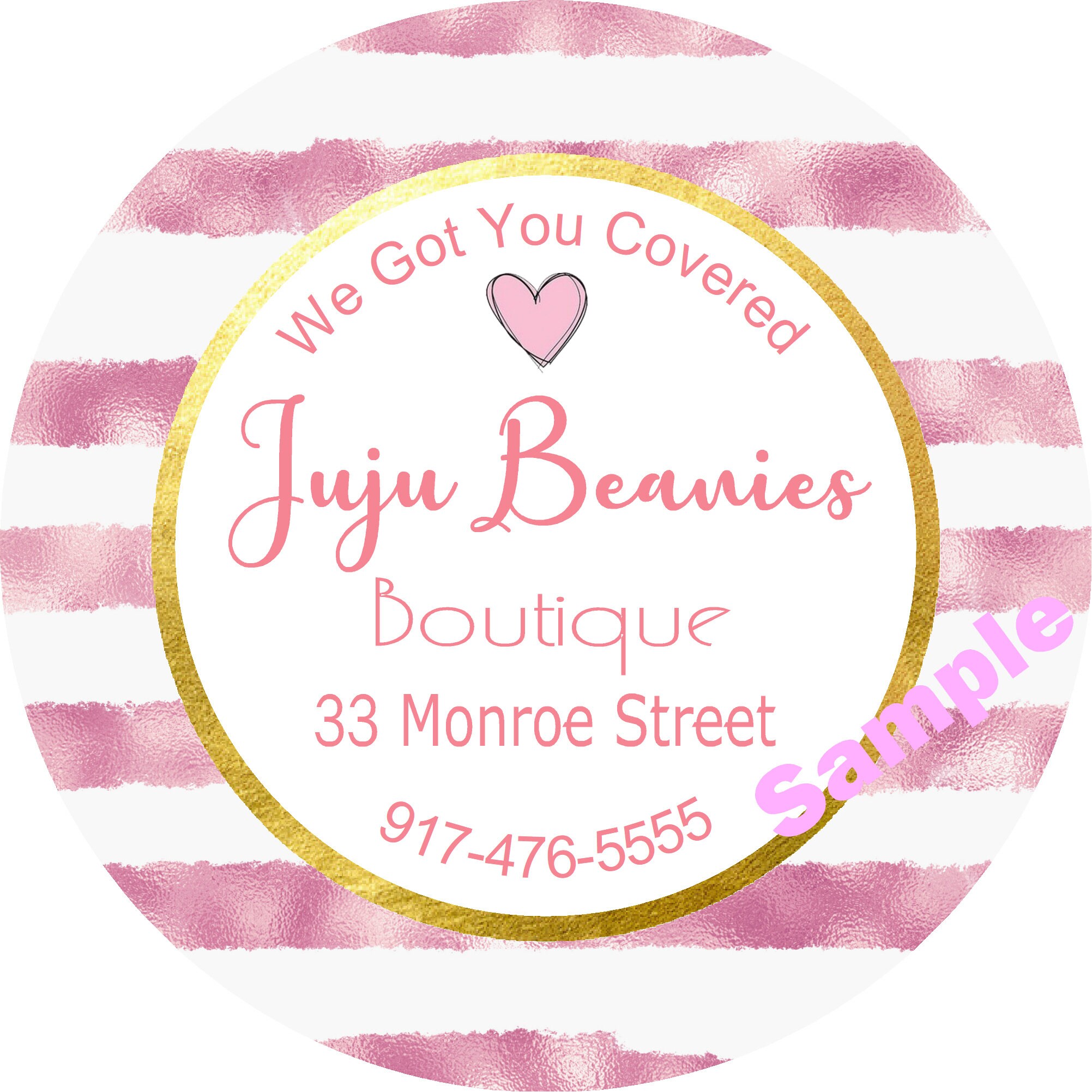 Custom Glossy Round Business Stickers – Personalized Product Packaging ...