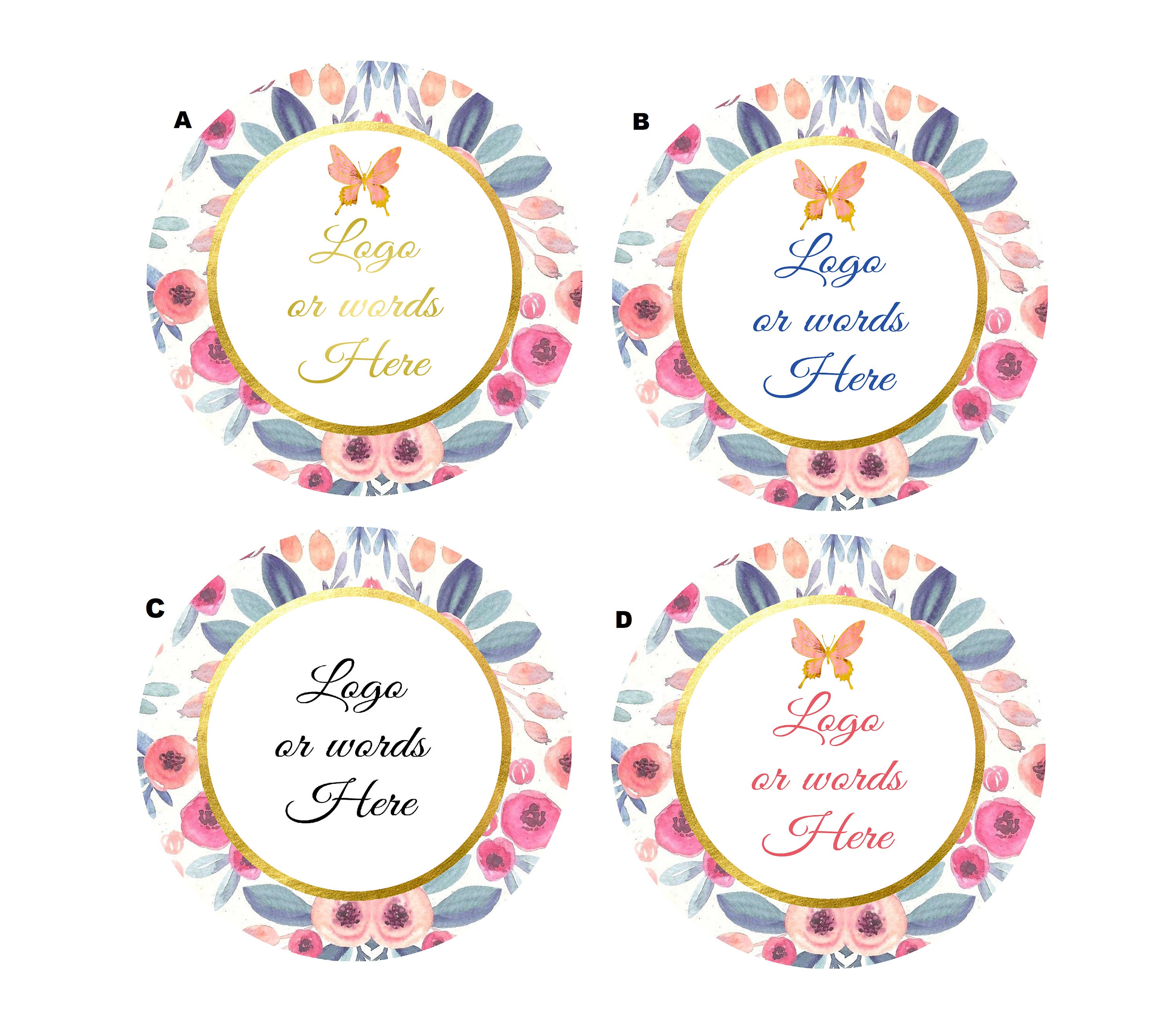 Custom Business Stickers small Business Thank You Glossy Round Labels ...