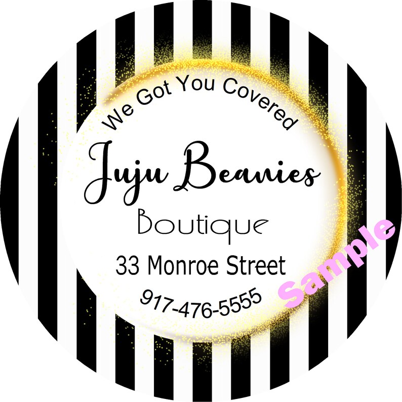 Custom Business Stickers small Business Thank You Glossy Round Labels ...