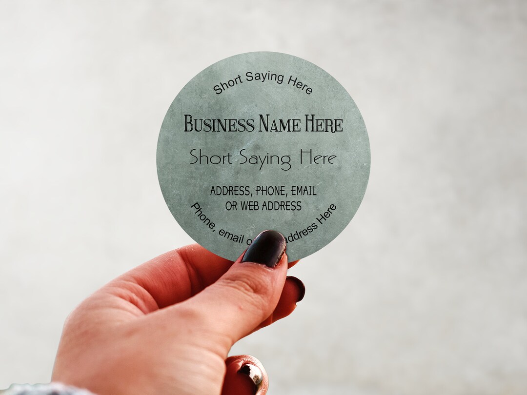 Custom Business Stickers -small Business Thank You Glossy Round Labels ...