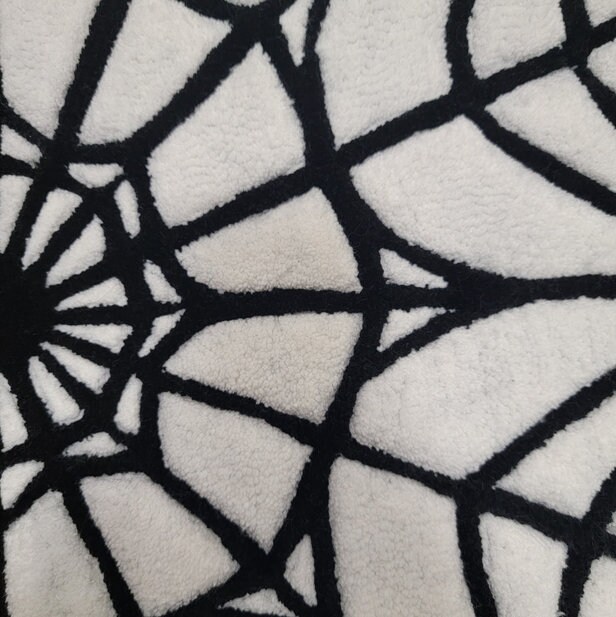 Stained Glass Rainbow Spider Web Hand Tufted Rug - Etsy