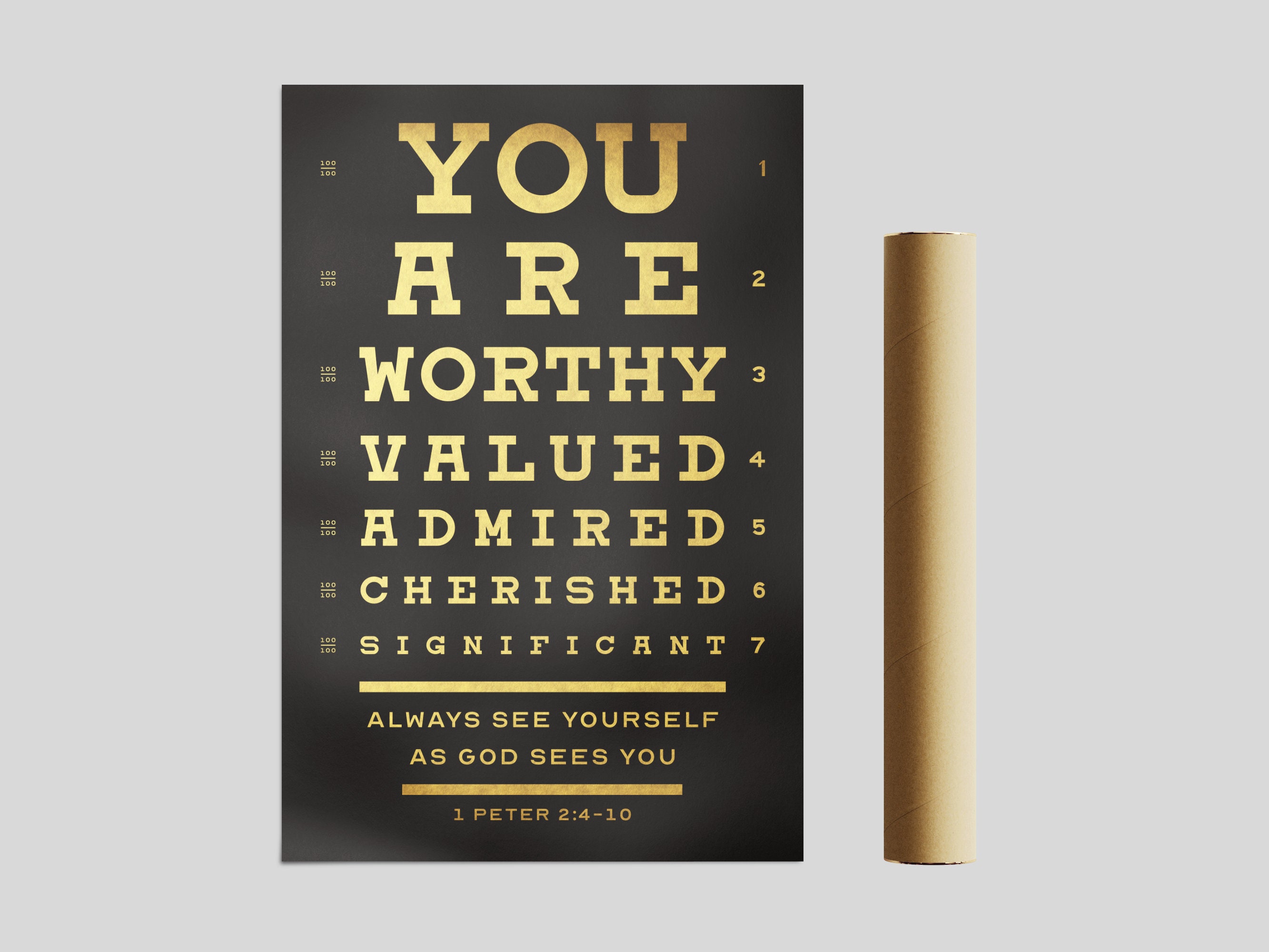 Modern Christian Poster Art Work - as God Sees You | Bible Verse Print ...