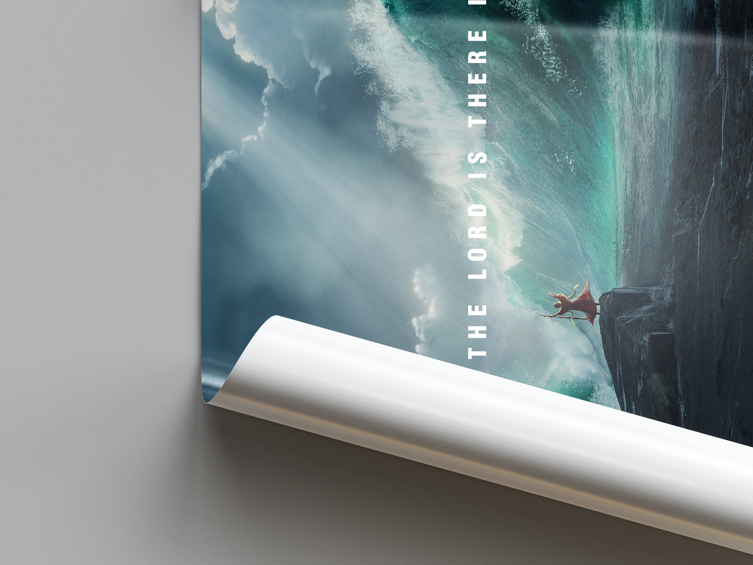 Modern Christian Poster Art Work - Moses and the Red Sea | Bible Verse ...