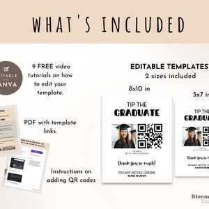 Qr Code for Grad Party, Venmo Qr Code Sign Graduation, College Fund QR ...