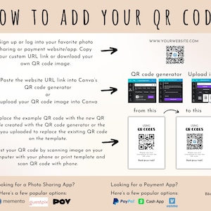 QR Code for Photo Sharing Wedding, Capture the Love Qr Code Sign, Share ...