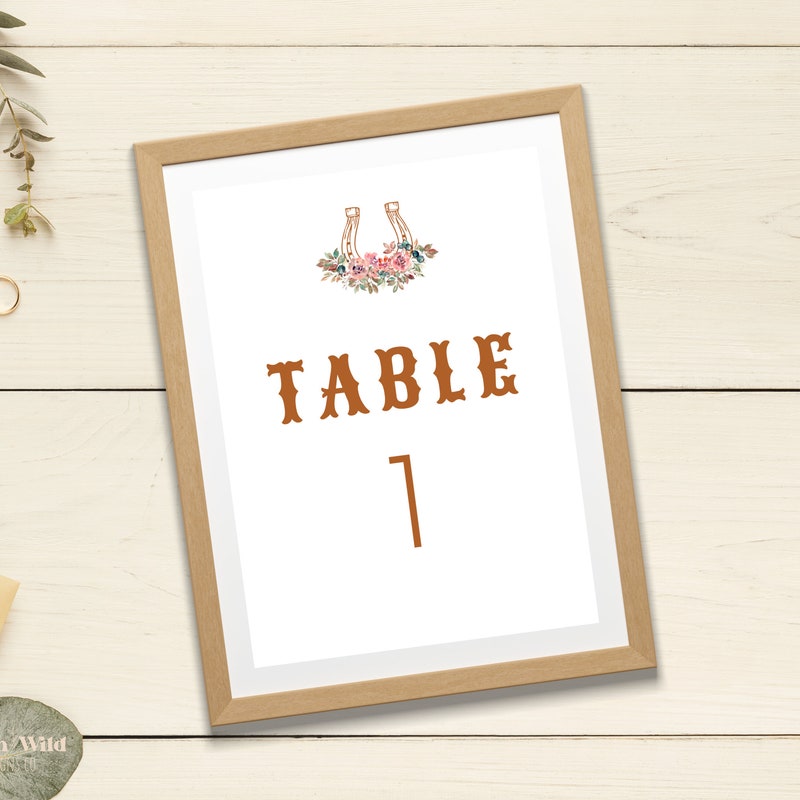 Western Table Number - Etsy