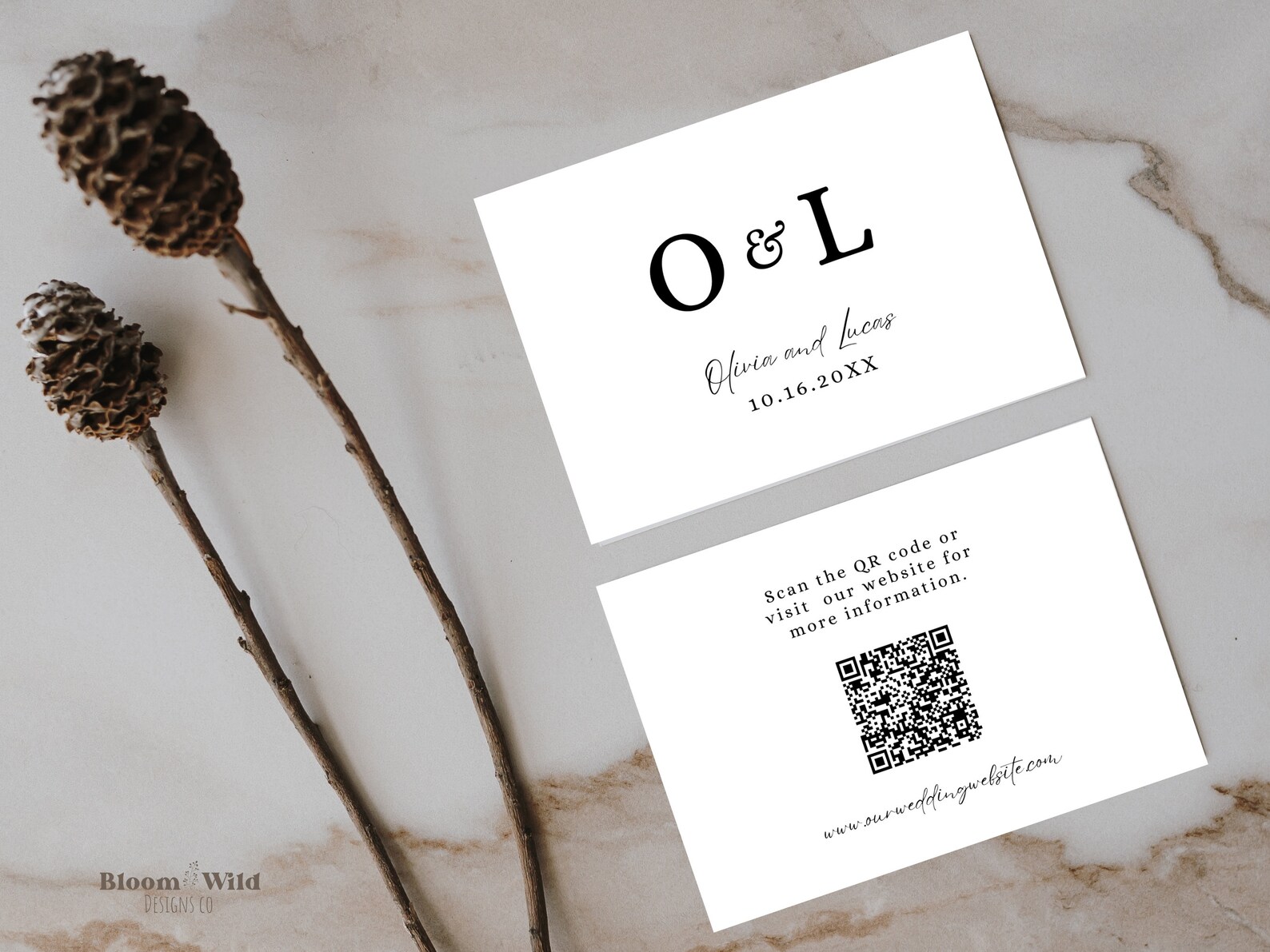 Wedding QR Code Canva, Qr Code for Gift Registry, Wedding Website QR ...