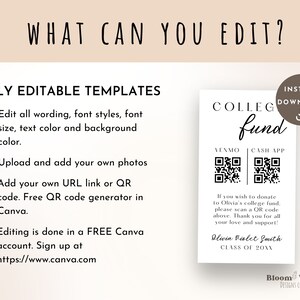 Graduation 2 QR Codes Insert, Qr Code Cards for Graduation, College ...