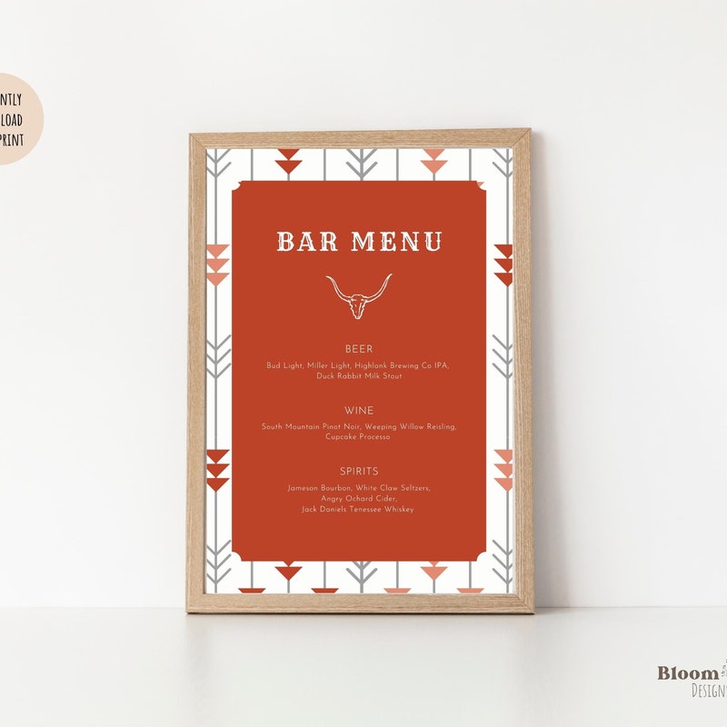 Western Bar Sign - Etsy