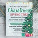 Christmas Giving Tree Flyer Template, Editable Winter Event W/ QR Code ...