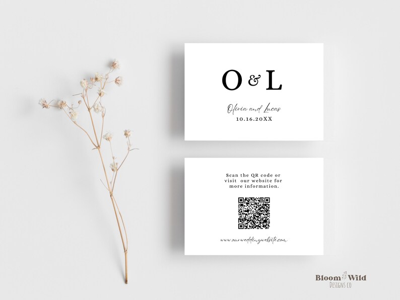 Wedding QR Code Canva, Qr Code for Gift Registry, Wedding Website QR ...