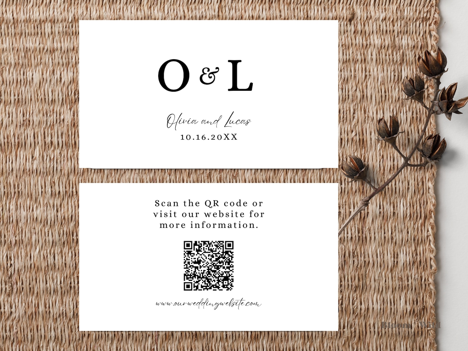 Wedding QR Code Canva, Qr Code for Gift Registry, Wedding Website QR ...