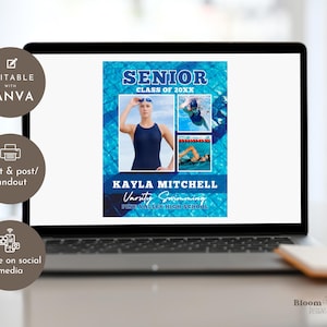 Senior Swim Poster, Senior Sports Poster Board, Sports Banners ...
