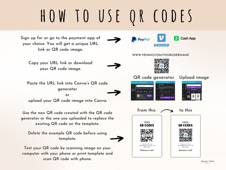 Graduation QR Code Insert, Insert Card Graduation, Tip the Graduate ...