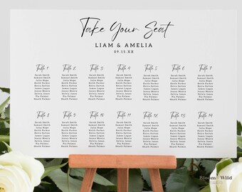 Seating Chart SVG Wedding Seating Chart SVG - Etsy