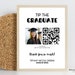 Graduation QR Code Sign, College Fund QR Code Canva, Venmo QR Code ...