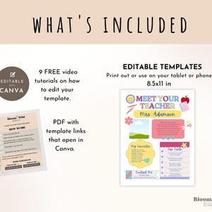 Get to Know the Teacher Printable, Editable Teacher Favorite Things ...