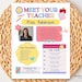 Get to Know the Teacher Printable, Editable Teacher Favorite Things ...