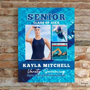 Senior Swim Poster, Senior Sports Poster Board, Sports Banners ...