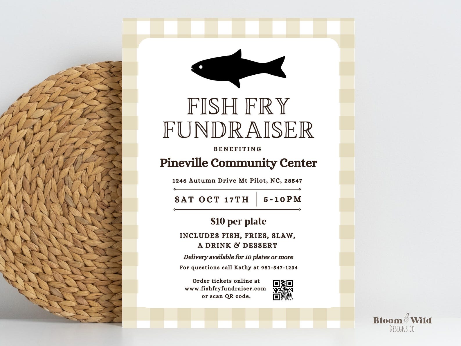 Fish Fry Flyer Template, Fish Fry Fundraiser Flyer, Fish Fry Invitation ...