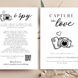 I Spy Wedding Qr Code, Capture the Love Wedding Printable Sign, QR Code ...