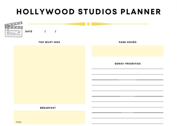 Printable Personal Theme Park Planner for Your Magical Vacation DHS - Etsy
