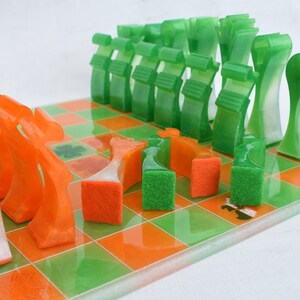 Irish Themed Chess Set Gift • St. Patrick’s Chess Set • Irish Tri-color ...