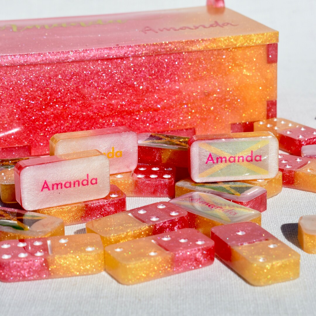Domino Gift for Her • Personalized Dominoes Set • Birthday Dominos Gift ...