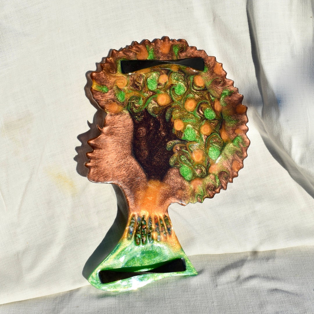 Alumni Serving Tray Set • Afro Woman Serving Tray W Coasters • FAMU ...