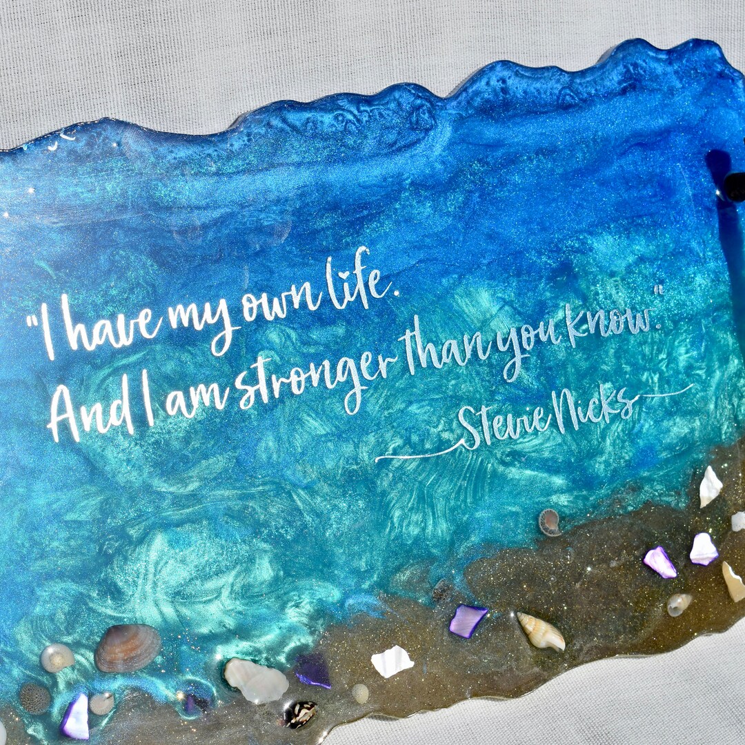 Custom Beach Tray • Personalized Ocean Themed Serving Tray • Serving ...