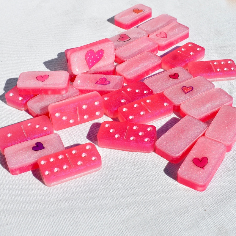 Dominos Gift for Her • Gift for Mom • Pink Dominoes • Domino Lover Gift ...