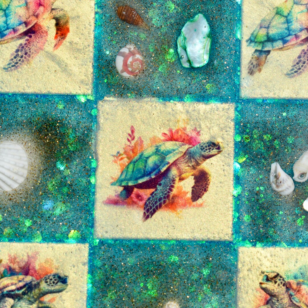 Gift for Mom, Father’s Day Gift, Sea Turtle Gift, Sea Turtle Chess Game ...