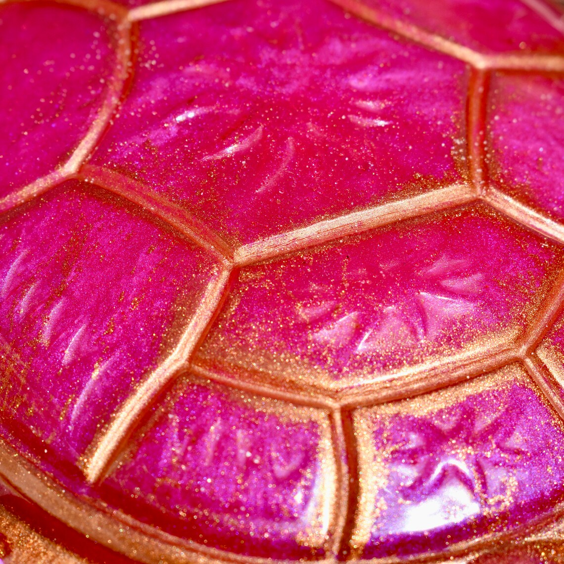 Pink Sea Turtle Figurine • Sea Turtle Statuette • Sea Turtle Decor ...