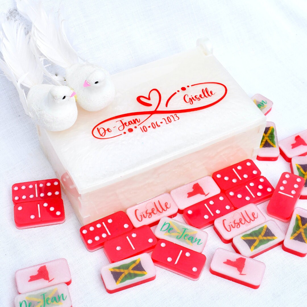 Dominoes Wedding Gift • Newlyweds Gift Dominoes • Personalized Wedding ...