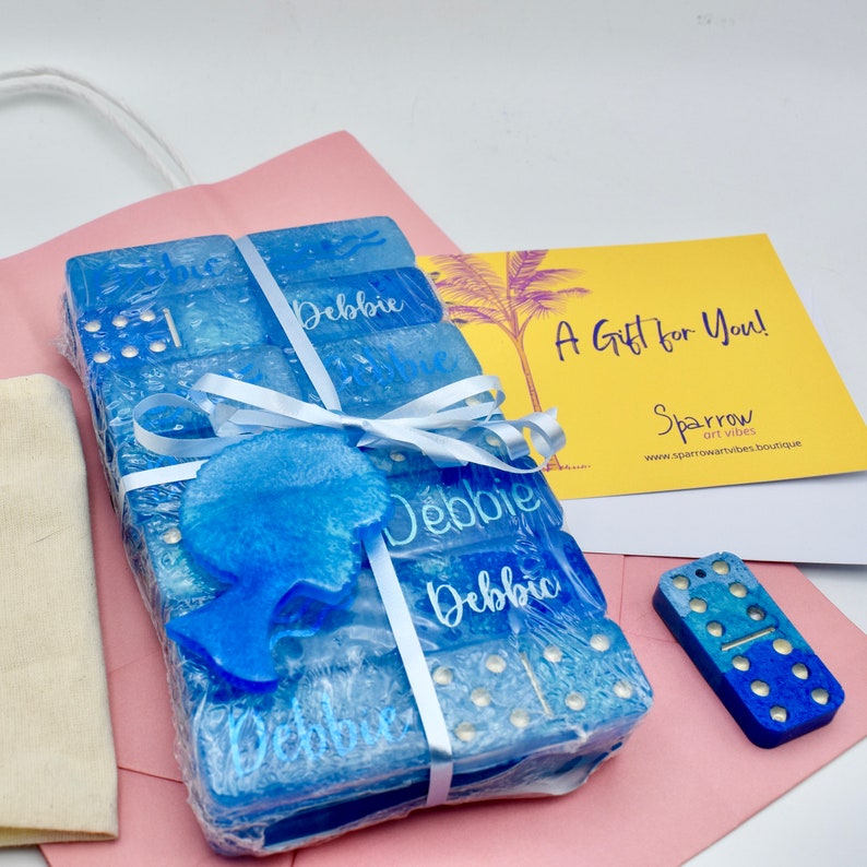 Personalized Domino Gift Set Custom Dominoes Set - Etsy