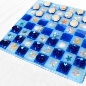 Beach Themed Chess Set, Coastal Decor, Ocean Chess Set, Starfish Sand ...