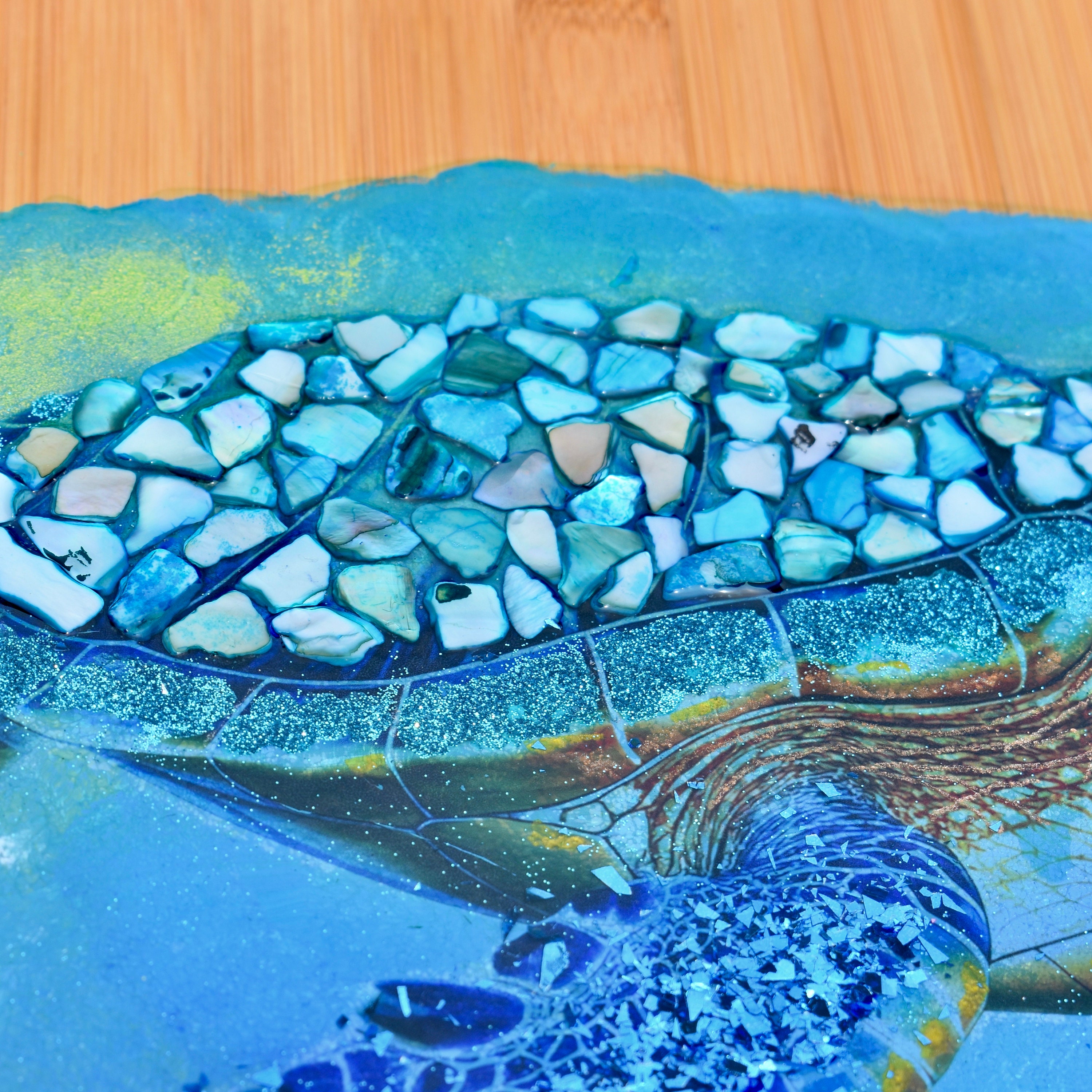 Bamboo Sea Turtle Serving Board Sea Turtle Charcuterie Board Multi ...